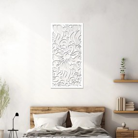 dřevo života Dřevěný dekorační panel Anthurion Zvolte rozměr (cm): 30x60, Zvolte barvu dekoru: Bílá