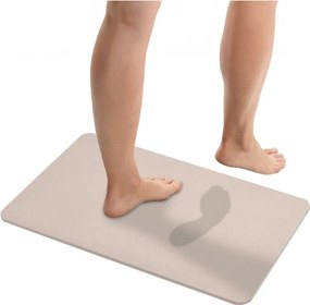 Béžová z křemeliny koupelnová předložka 39x60 cm Simi – Wenko