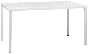 OnaDnes -20% Nardi Bílý plastový zahradní stůl Cube 140 x 80 cm