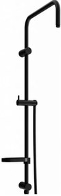 Mexen X sprchový sloup, sprchová hadice 150cm, mýdlenka, černá, 79391-70