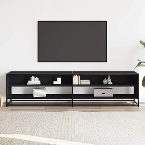 TV skříňka černá 180,5 x 40 x 46 cm kompozitní dřevo 3300800