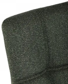 Jídelní židle křeslo zelená látka nohy černý kov DCH-P3146 GRN2