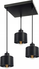 Závěsná Lampa Regulovatelný Lustr Stropní Svítidlo Led Stropní Lampa Gabriel Loft 3x E27