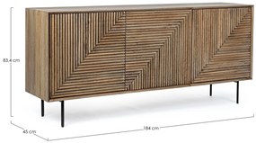 BIZZOTTO příborník DARSEY se 3 dvířky 83x184 cm 0746873