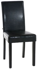 Jídelní židle Inn, nohy tmavě černé - Černá