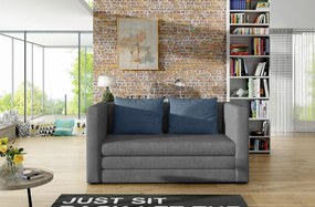 XXXLutz ROZKLÁDACÍ POHOVKA, textil, modrá, šedá MID.YOU - Rozkládací pohovky - 00000L003606