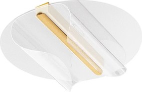 Hliníkové LED stmívatelné stropní svítidlo ve zlaté barvě 55x45 cm Valentin – Nova Luce