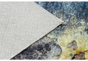 Dywany Luszczow Dětský kusový koberec MIRO 51709.803 pratelný  Abstrakce protiskluz, modrý / zlato Rozměr koberce: 140 x 190 cm