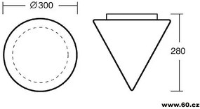 Osmont 58231 Kira 2, stropní svítidlo, 2xE27, prům.30cm, IP44