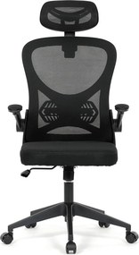 Ergonomická kancelářská židle ALEXANDRE - černá síťovina