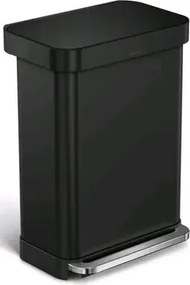 Simplehuman Pedálový odpadkový koš 55 l černá