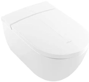 Villeroy & Boch ViClean - Elektronický bidet s keramikou, Rimless, CeramicPlus, SoftClosing, alpská bílá V0E100R1