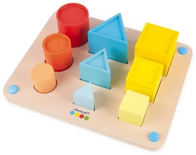 Janod Učíme se tvary barvy velikosti Montessori