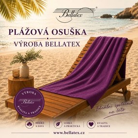 Bellatex Froté plážová osuška Fialová 100x150 cm