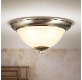 Orion DL 7-675/27-Stropní svítidlo AUSTRIAN OLD LAMP 2xE27/60W/230V bronz/béžová