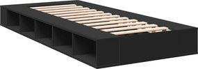 Rám postele černý 100 x 200 cm kompozitní dřevo 3280511