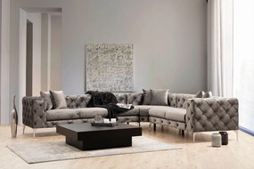 Atelier del Sofa Rohová sedací souprava Como Right - Anthracite, Antracitová