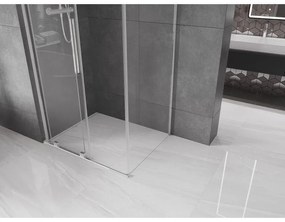 Mexen Velar L, sprchový kout s posuvnými dveřmi 110 x 80 cm, 8mm čiré sklo, chromová, 871-110-080-03-01