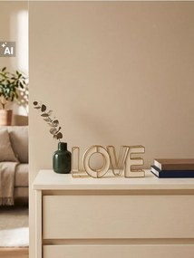 Sinsay - Stojací dekorace ve tvaru nápisu LOVE - zlatá