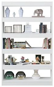 Knihovna / dělicí stěna bílá 100 x 30 x 166 cm - Default Title
