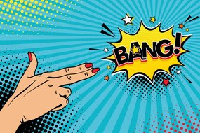 Tapeta s pop art motivem - BANG!