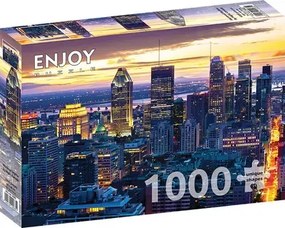 ENJOY Puzzle Noční Montreal, Kanada / 1000 dílků / od 14 let