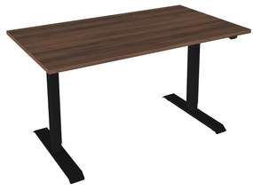 NOBL Dynamic Elektr. nastavitelný polohovací stůl 140x80 Dynamic Dekor stolové desky: ořech, Barva podnože: černá