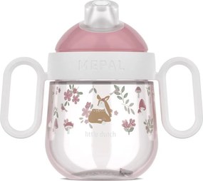Světle růžový plastový dětský hrnek 200 ml Fairy Garden by Little Dutch – Mepal