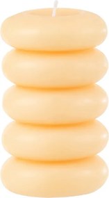 Sloupová svíčka MACARON 11,5 cm světle žlutá