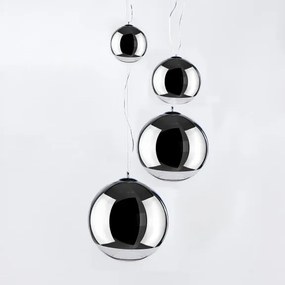 Industriální lustr Silver Ball 4