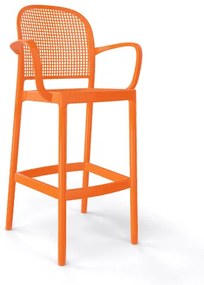 GABER - Barová židle PANAMA B - vysoká, oranžová