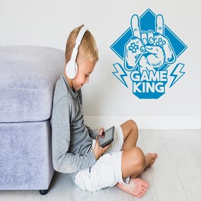 Živá Zeď Samolepka na zeď Game King Barva: černá