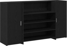 Recepční stůl černý dub 180 x 50 x 103,5 cm, konstrukční dřevo 3324170