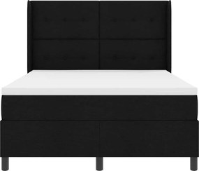 Postel s boxspringem s polštářem Černý 200 x 160 cm textil 3341653