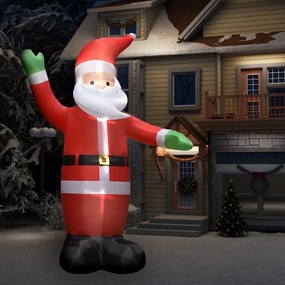 vidaXL Nafukovací santa claus s LED vánoční dekorace IP44 4,5 m