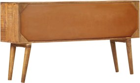 Příborník s potiskem 130 x 30 x 70 cm masivní mangovník 247917