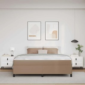Rám postele s matrací Cappuccino 180 x 200 cm textil 3399018