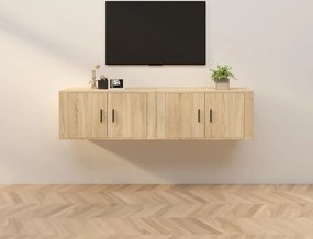 vidaXL Nástěnné TV skříňky 2 ks 80 x 34,5 x 40 cm [3188350] Barva: dub sonoma