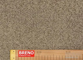 Breno Metrážový koberec SOLAR 91 hnědý, šíře 400 cm, Hnědá