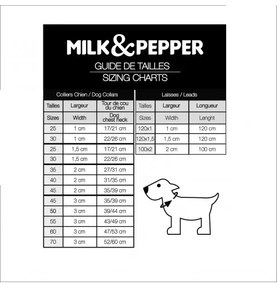 MILK&PEPPER Vodítko Piccadilly černé Velikost: 120x1,5cm