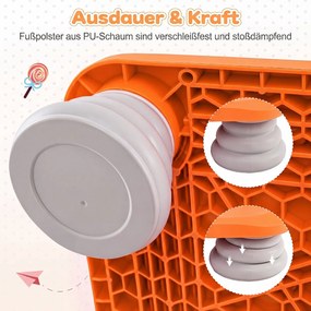Costway Mini trampolína pro děti 65 cm velký trampolína odrazový – pomerančový