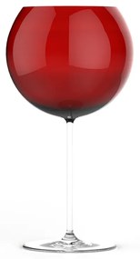 Sklenice na víno - design Lukáš Houdek, červená, 500 ml