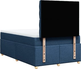 Box spring postel s matrací modrá 120x200 cm textil 3291260