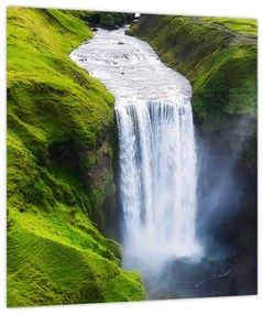 Obraz - Vodopád Skogafoss (30x30 cm)