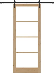 Posuvné dveře ORKDAL Přirozená a černá 93 x 232 cm 3331843