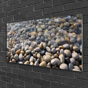Obraz na skle Kameny Voda Umění 140x70 cm