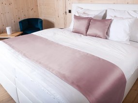 Biante Saténový přehoz/běhoun na postel Satén LUX-008 Starorůžový 50x180 cm