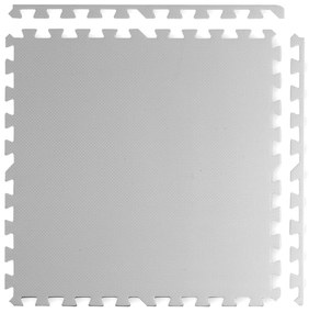Velká pěnová podložka Ricokids puzzle 60x60 cm 4 ks bílá a šedá pro děti