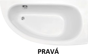 Besco MILENA 150 cm VANMIL150P vana bez nožiček pravá