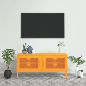vidaXL TV skříňka 105 x 35 x 50 cm ocel [336238] Barva: orange